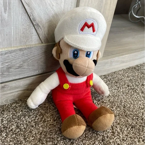 Nintendo | Toys | 27 Nintendo Super Mario Bros Fire Mario Plush Stuffed ...